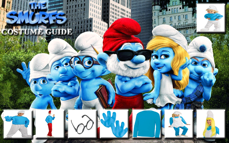 SMURFS COSTUME GUIDE FOR GROUP COSTUMES