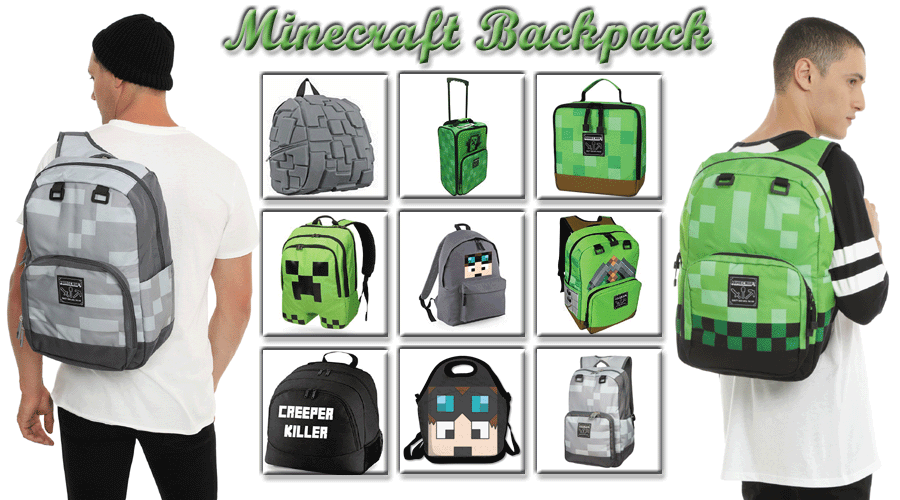 10+ OUTCLASS MINECRAFT BACKPACK IN 8-BIT STYLE