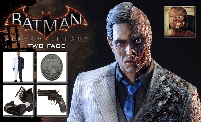 TIME TO BECOME BATMAN VILLAINS IN TWO FACE COSTUME