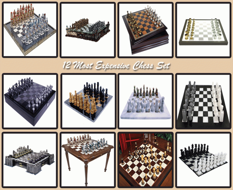 12 MOST EXPENSIVE CHESS SET AROUND THE GLOBE!