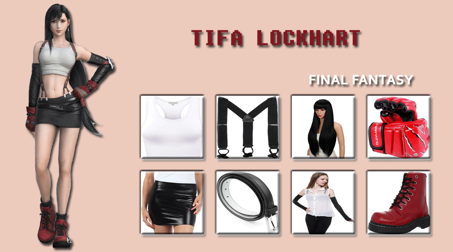 HAVE YOUR OWN TIFA LOCKHART COSTUME FROM FINAL FANTASY!