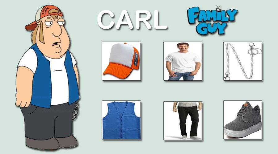 CARL COSTUME FROM FAMILY GUY