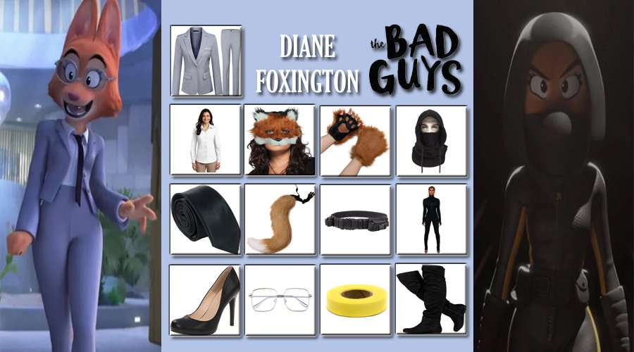 DIANE FOXINGTON COSTUME FROM THE BAD GUYS