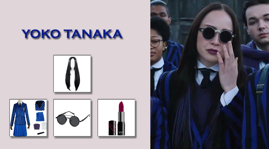 YOKO TANAKA COSTUME FROM WEDNESDAY NETFLIX