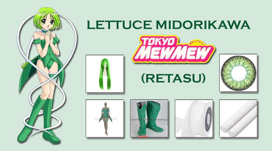 LETTUCE (RETASU) MIDORIKAWA COSTUME FROM TOKYO MEW MEW (2002)
