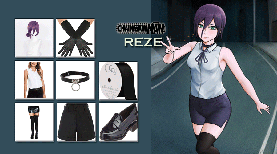 Reze From Chainsaw Man Costume Carbon Costume DIY Dress-Up, 44% OFF