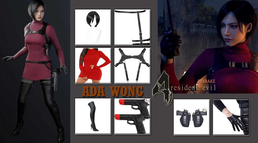 ADA WONG COSTUME FROM RESIDENT EVIL 4 REMAKE