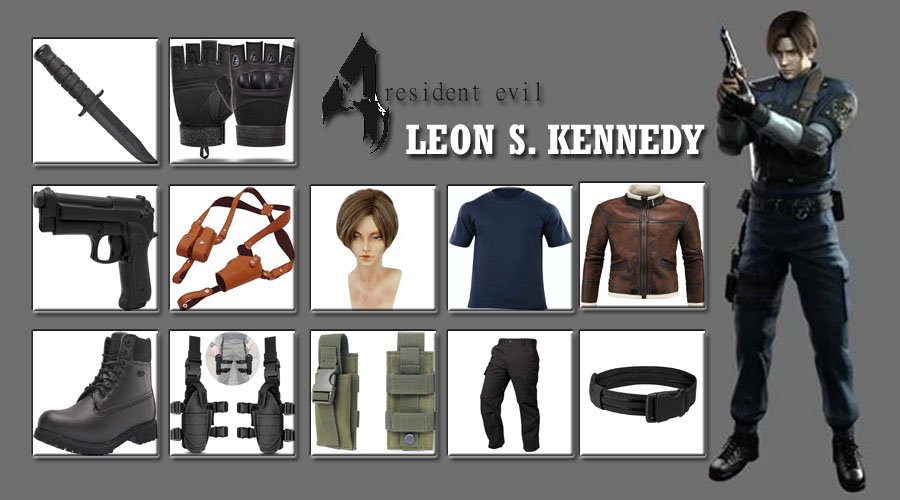 LEON S KENNEDY COSTUME FROM RESIDENT EVIL 4 REMAKE