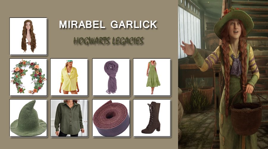 MIRABEL GARLICK COSTUME FROM HOGWARTS LEGACY
