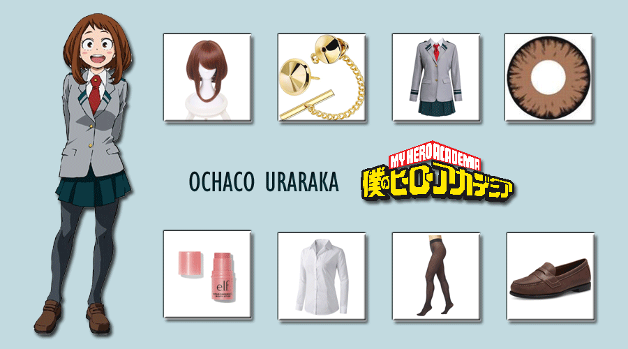 OCHACO URARAKA COSTUME FROM MY HERO ACADEMIA (SCHOOL UNIFORM)