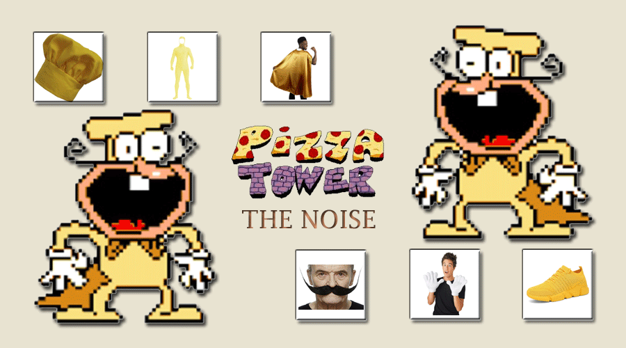 THE NOISE COSTUME FROM PIZZA TOWER