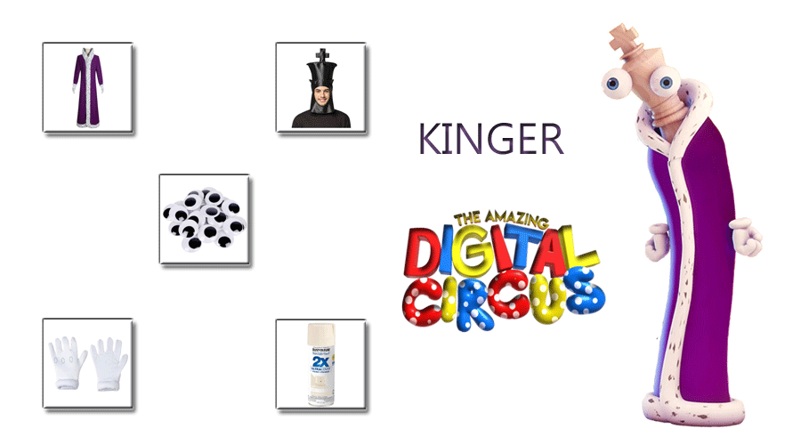 KINGER COSTUME FROM THE AMAZING DIGITAL CIRCUS
