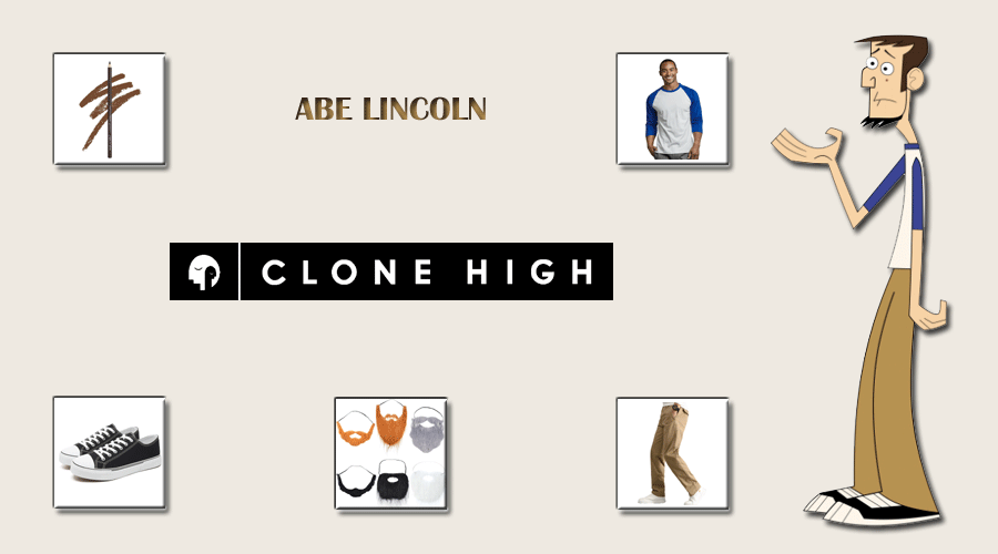 ABE LINCOLN COSTUME FROM CLONE HIGH
